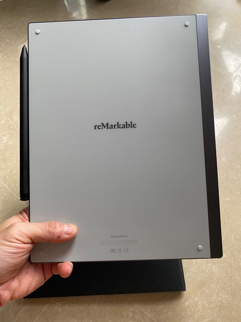 reMarkable 2 with Marker Plus and Premium Leather Book Folio, Mobile ...