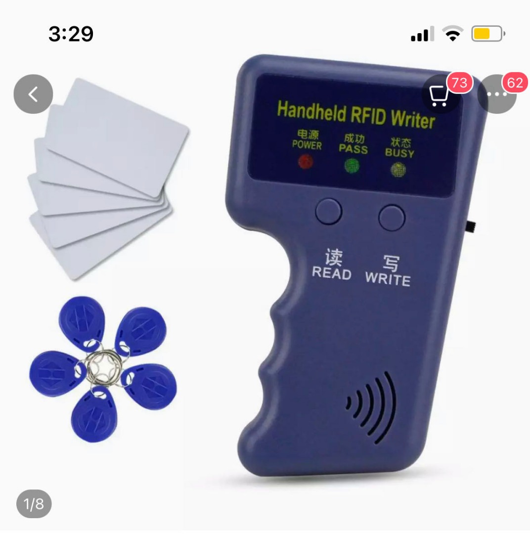 RFID Copier HID ID Reader Writer Access Control Card Duplicator Cloner ...