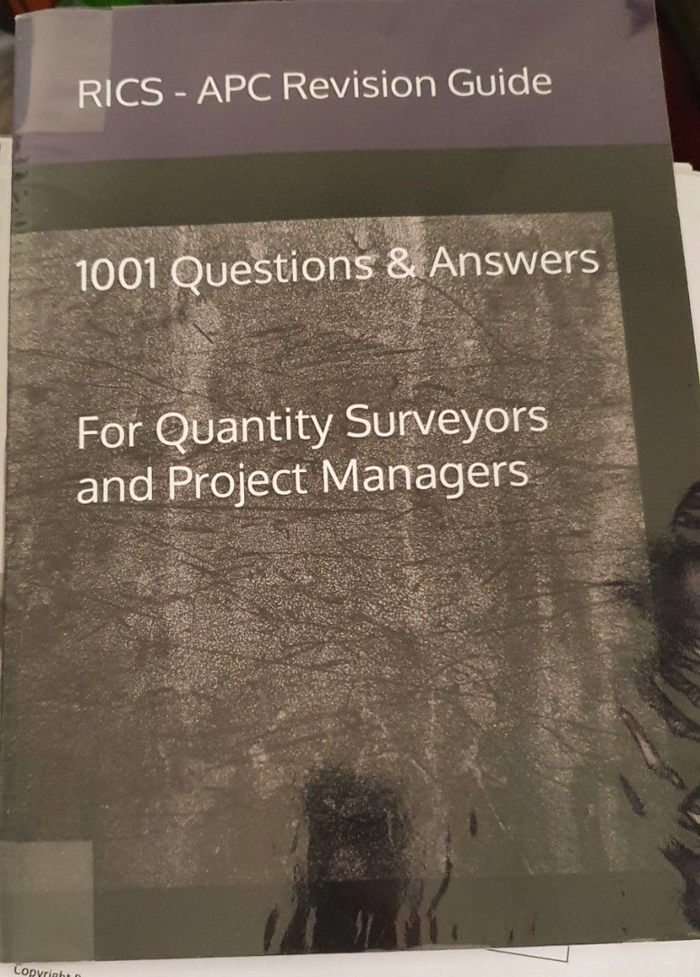 RICS - APC Revision Guide 1001 Questions & Answers( For Quantity ...