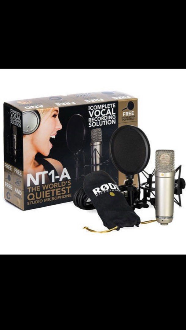 RODE NT1-A Condenser Mic FULL SET, Audio, Microphones on Carousell