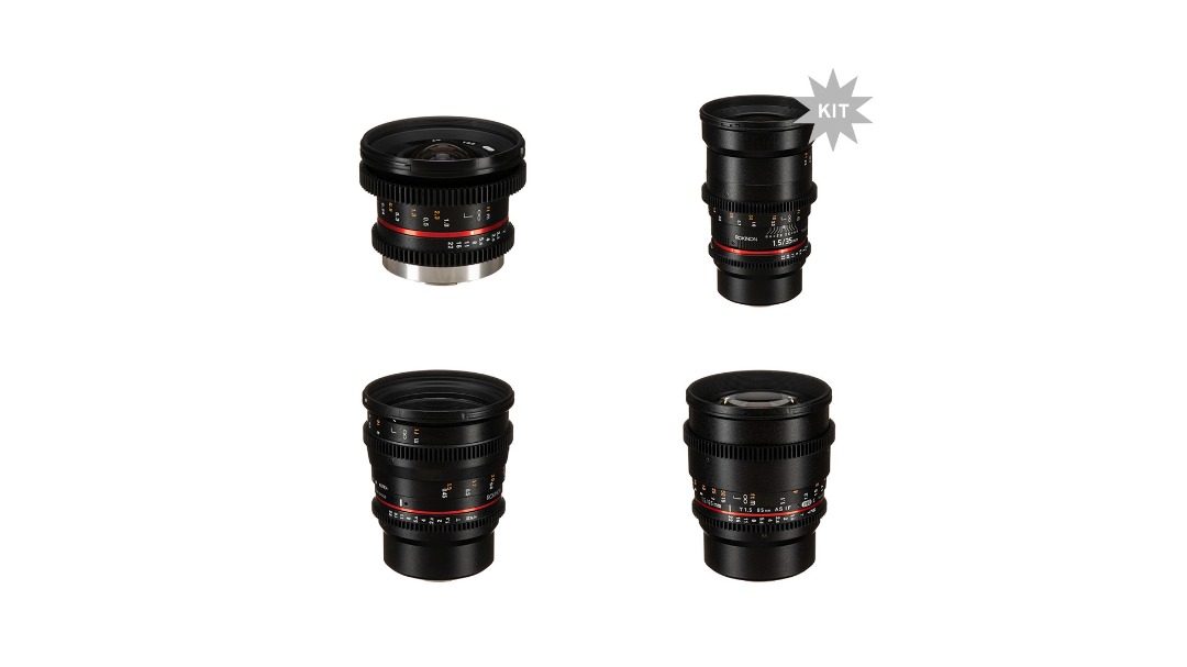 Rokinon 12, 35, 50, 85mm Cine DS Lens Bundle for MFT Mount, Photography ...