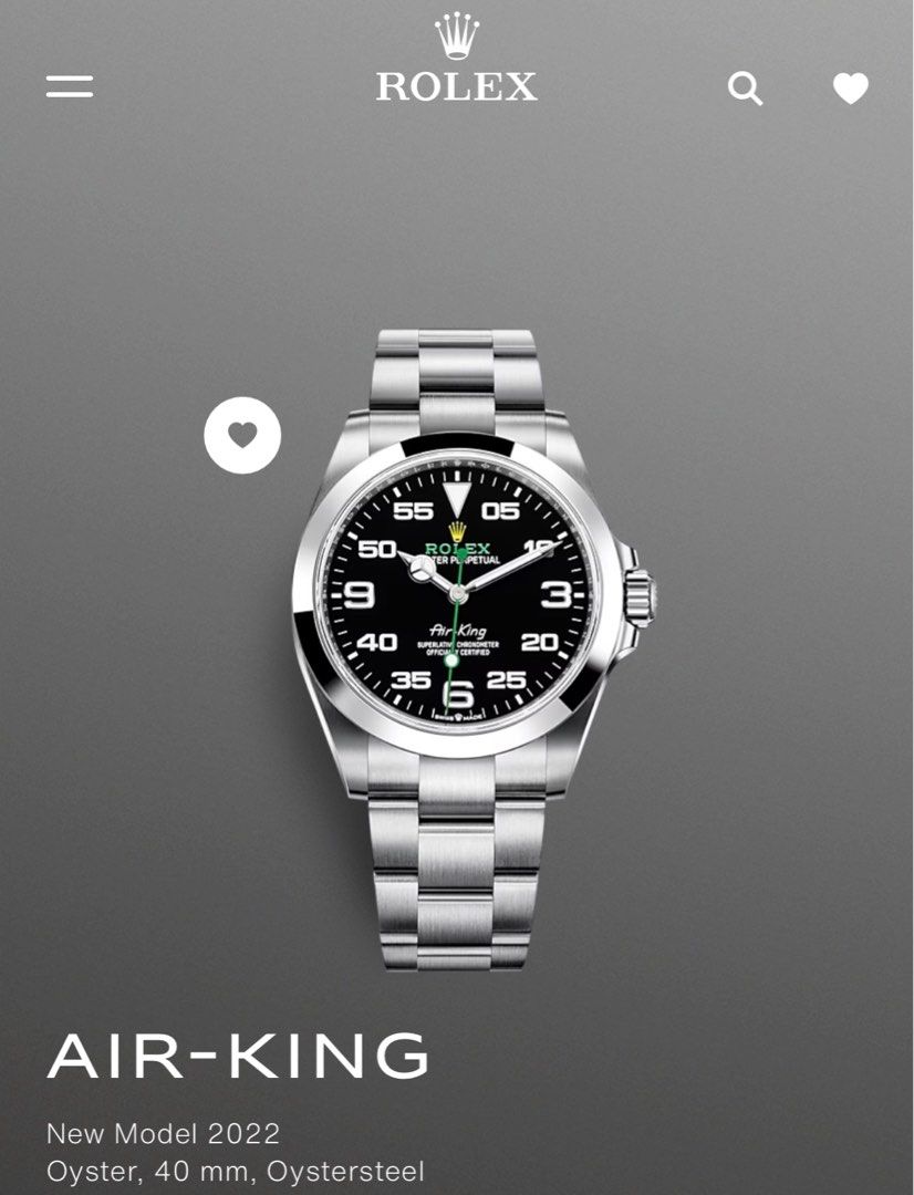 Rolex Airking new model 2022, Luxury, Watches on Carousell