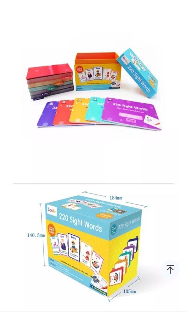 Saalin x Maila 220 Sight Words - Learning Materials, Hobbies & Toys ...