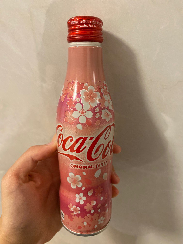 Sakura metal coke collectible bottle, Hobbies & Toys, Memorabilia ...
