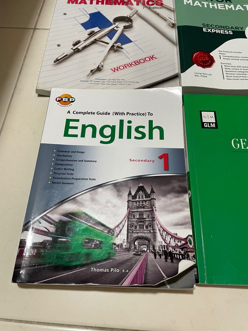 Sec 1 assessment book (maths,Eng, geography, Chinese), Hobbies & Toys, Books & Magazines ...