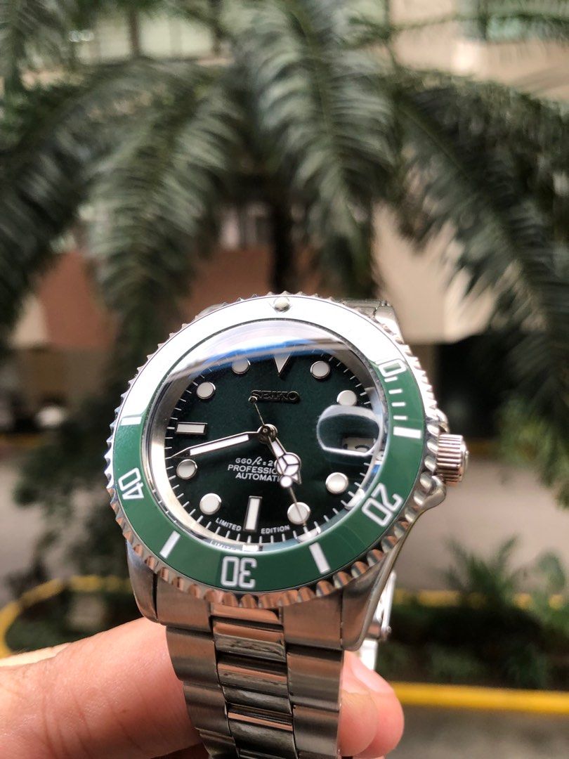 Seiko SKX 031 Hulk Full Pemium Mod, Men's Fashion, Watches ...