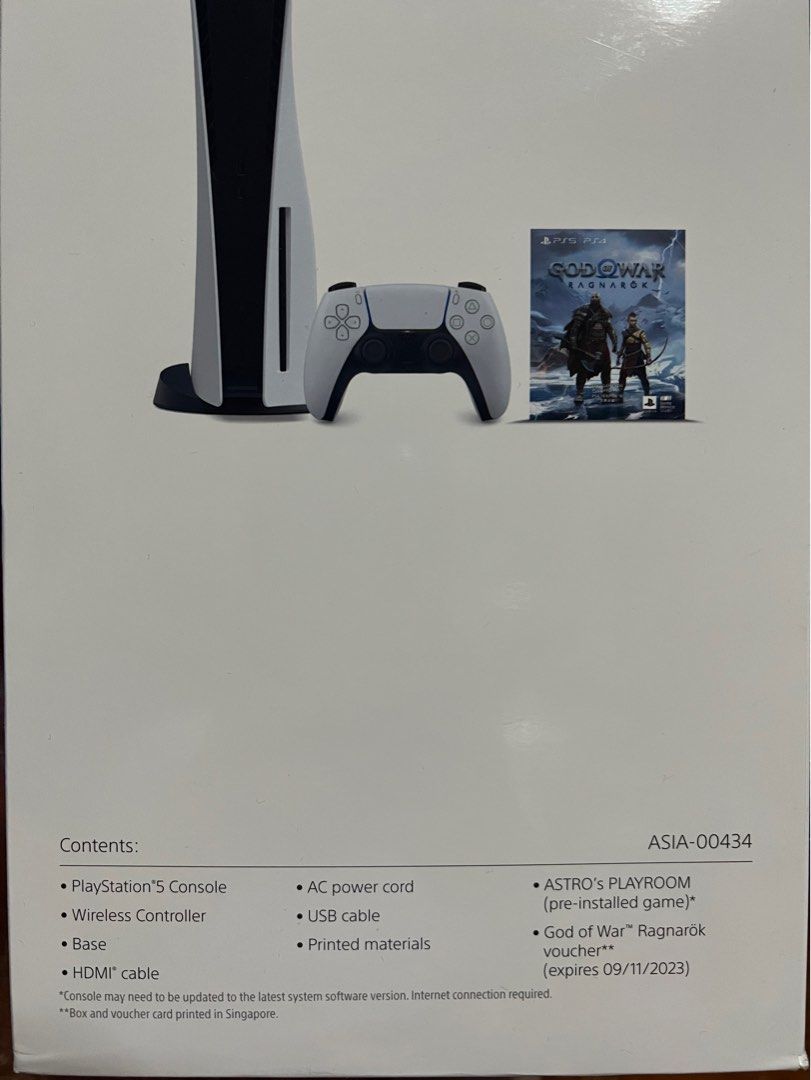 [SG] Sony PlayStation 5 God of War bundle disc edition PS5 (On hand ...