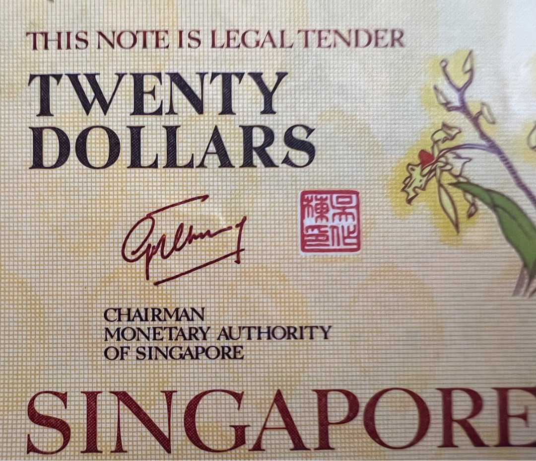 Singapore Brunei SGD 20 polymer note, Hobbies & Toys, Memorabilia ...