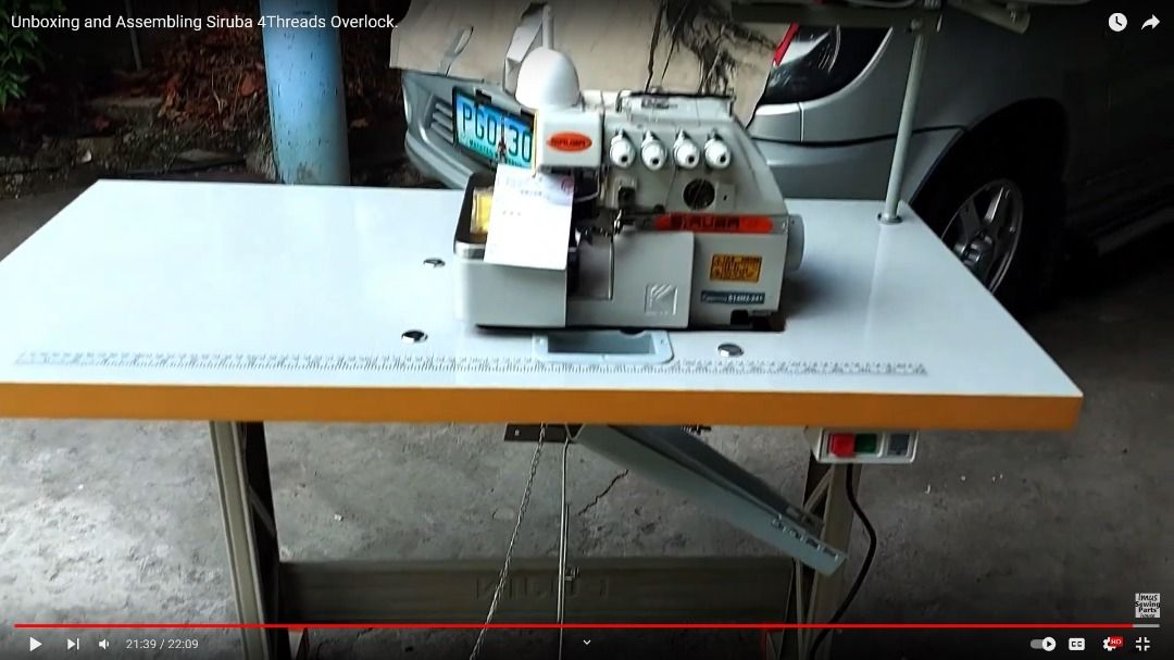 Siruba 4Threads Overlock Industrial Sewing Machines for Edging and ...