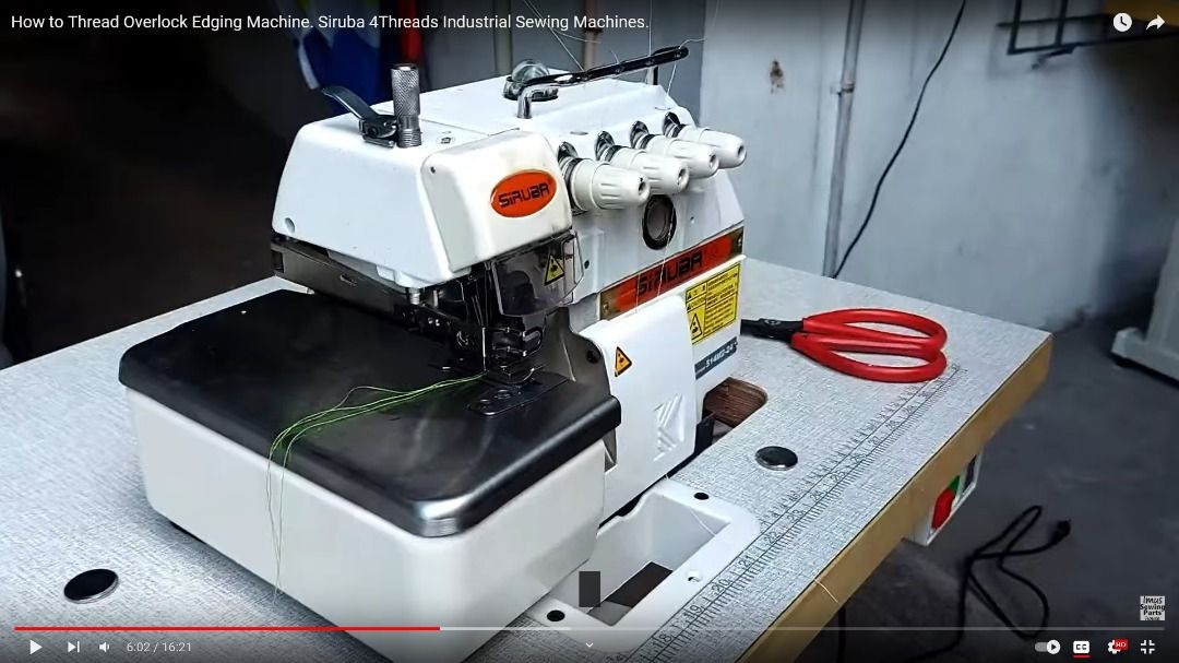 Siruba 4Threads Overlock Industrial Sewing Machines for Edging and ...