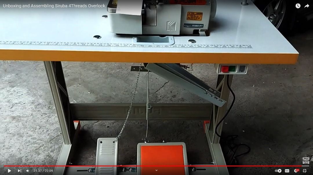 Siruba 4Threads Overlock Industrial Sewing Machines for Edging and ...