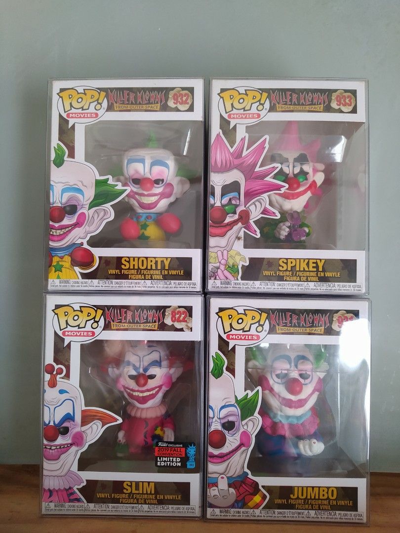 Slim, Jumbo, Shorty, Spikey (Killer Klowns) Funko Pop, Hobbies & Toys ...