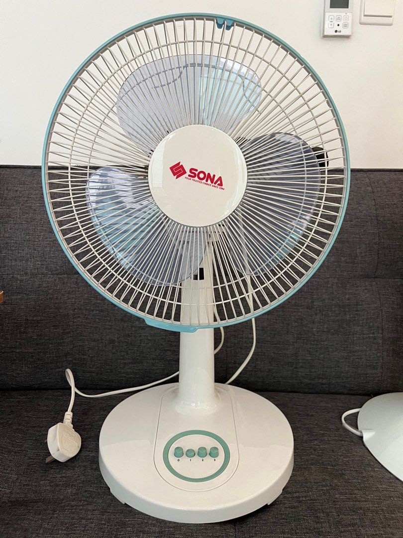 Sona 12 Inch Table Fan, Furniture & Home Living, Lighting & Fans, Fans ...