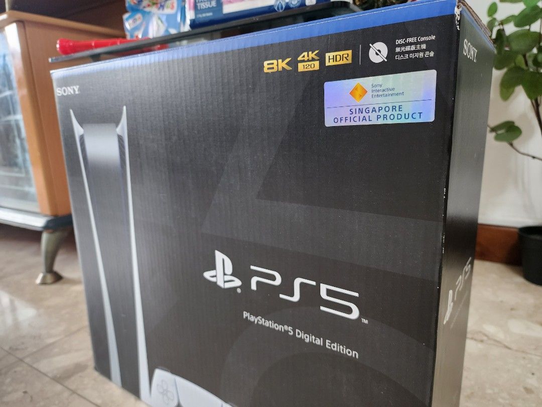 Sony PS5 Digital Sg Version, Video Gaming, Video Game Consoles ...