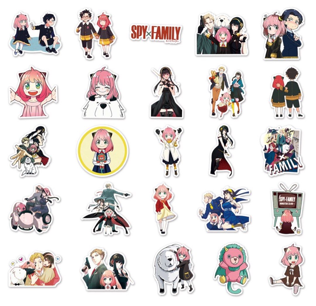 Spy x family stickers, Hobbies & Toys, Toys & Games on Carousell