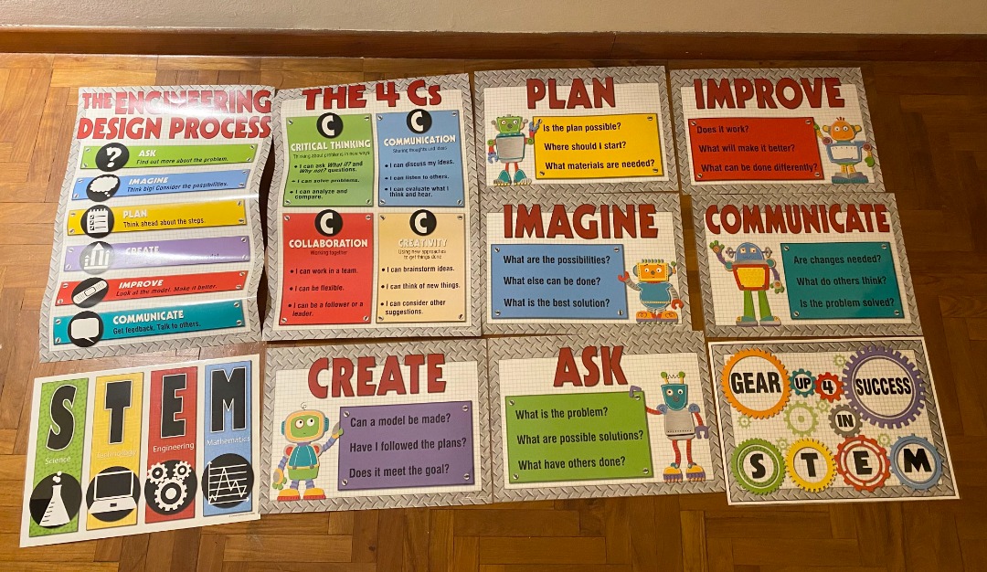 STEM poster for classroom, Hobbies & Toys, Stationery & Craft ...