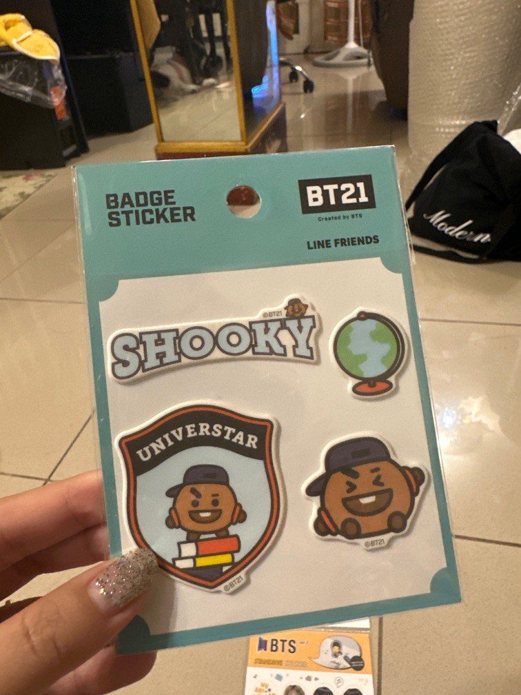 Suga Shooky Badge Sticker BT21 from Korea, Hobbies & Toys, Memorabilia ...