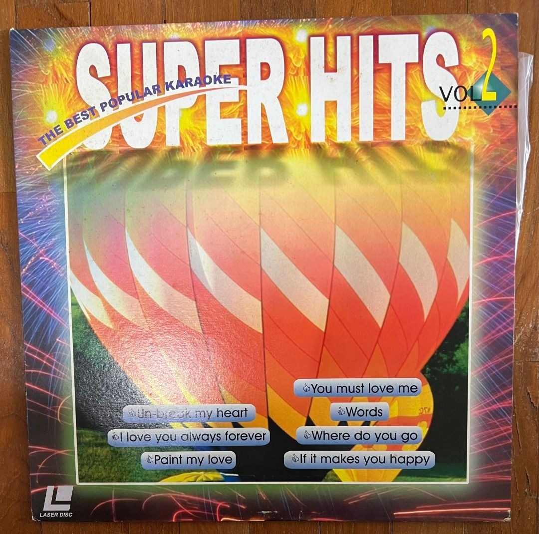 Super Hits Vol. 2 Laser Disc, Hobbies & Toys, Music & Media, CDs & DVDs ...