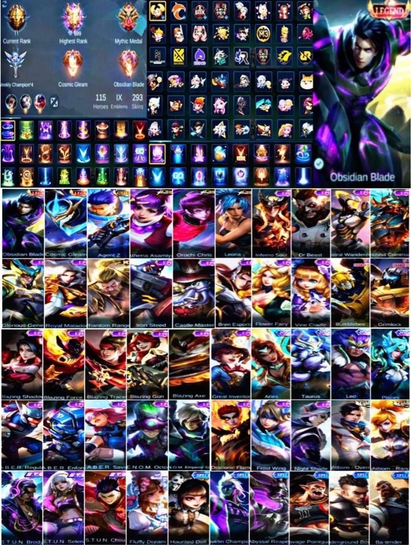 Super Stacked Collector Granger x Legend Alucard x Legend Gusion Mobile ...