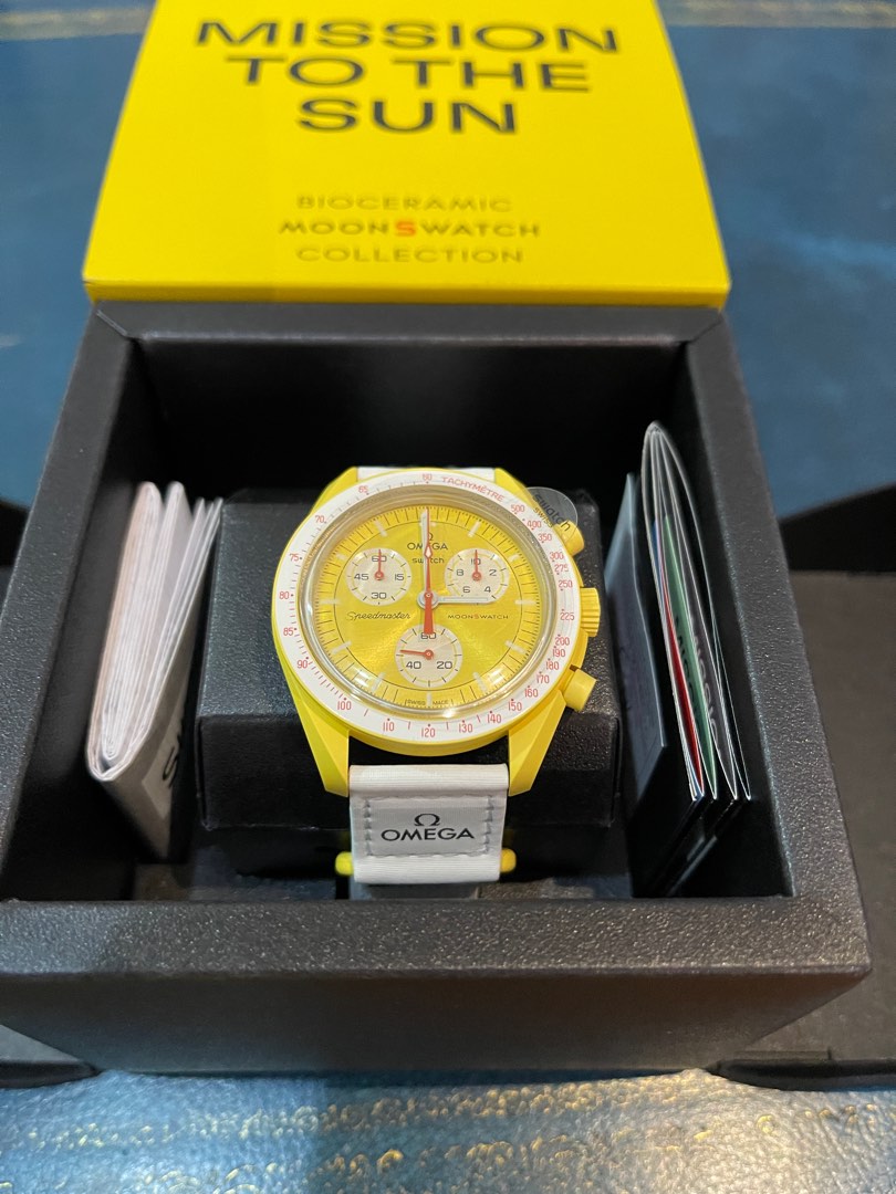 Swatch x Omega moon watch mission to sun, Women's Fashion, Watches ...