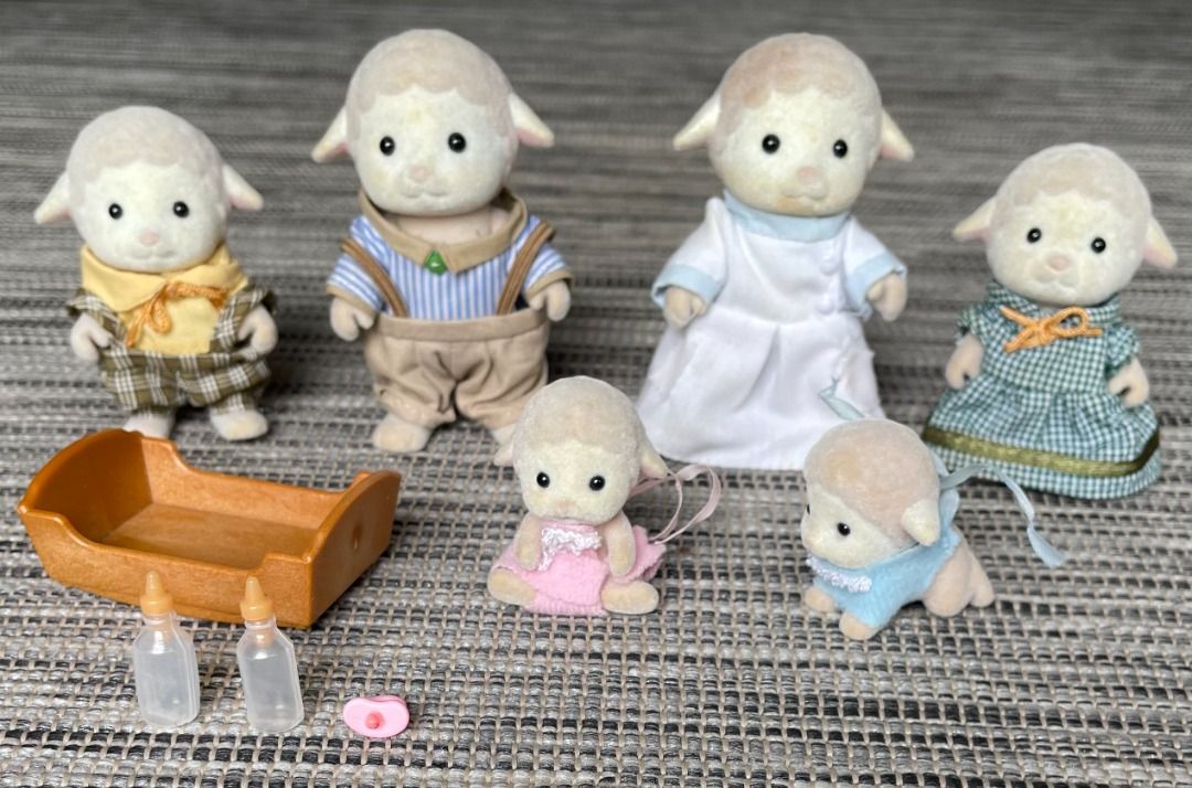 Sylvanian Families Sheep Family, Hobbies & Toys, Toys & Games on Carousell