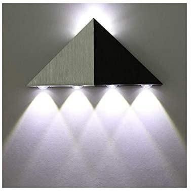 T78 Lightess 5W High Power LED Wall Lamp, Triangular Shape Wall Lights ...