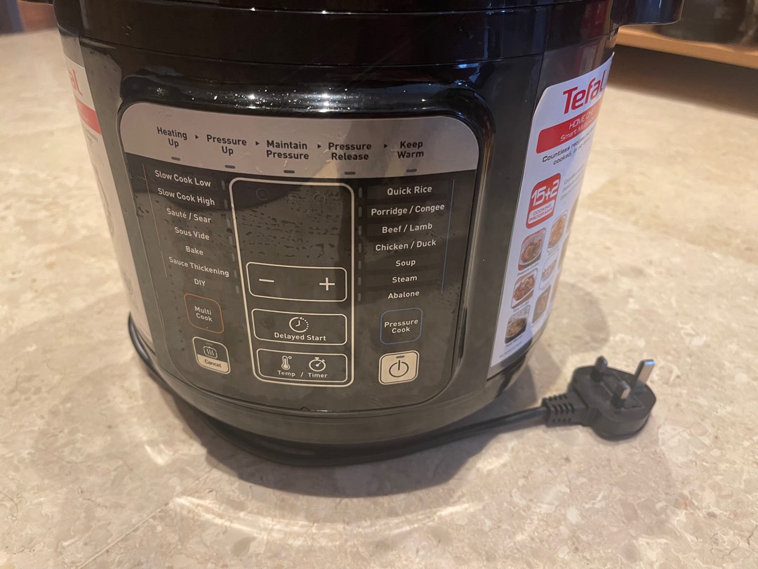 TEFAL CY601 HOME CHEF SMART ELECTRIC PRESSURE AND MULTICOOKER, TV ...