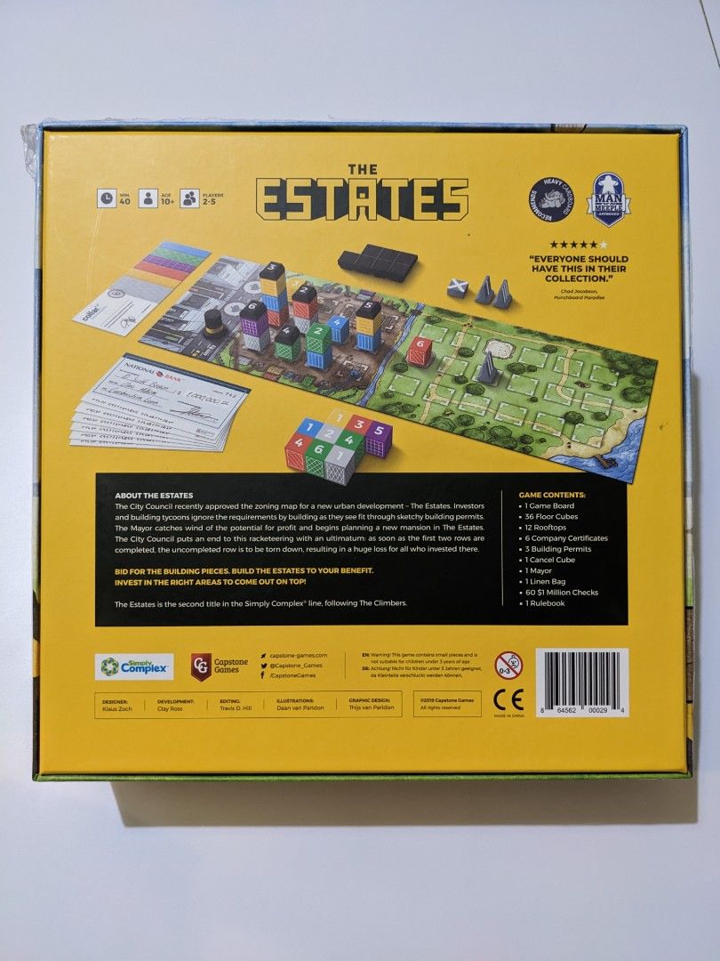 The Estates board game., Hobbies & Toys, Toys & Games on Carousell