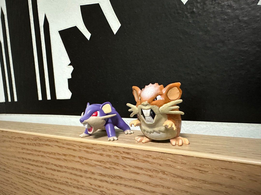 Tomy Pokemon Figurines - Rattata, Raticate, Hobbies & Toys, Toys ...