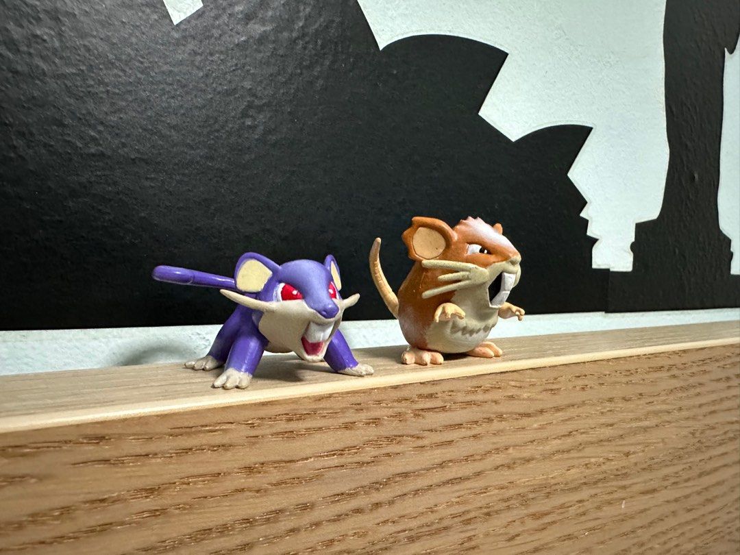 Tomy Pokemon Figurines - Rattata, Raticate, Hobbies & Toys, Toys ...