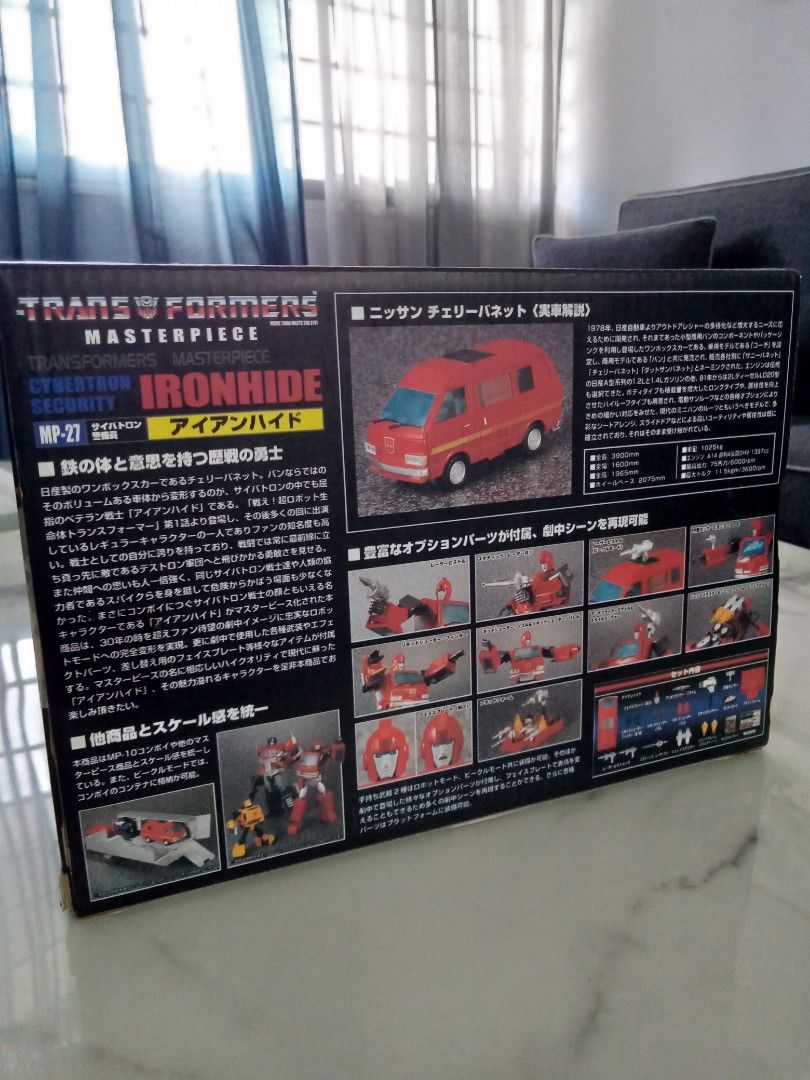 Transformers Masterpiece Ironhide MP27 KO, Hobbies & Toys, Toys & Games ...