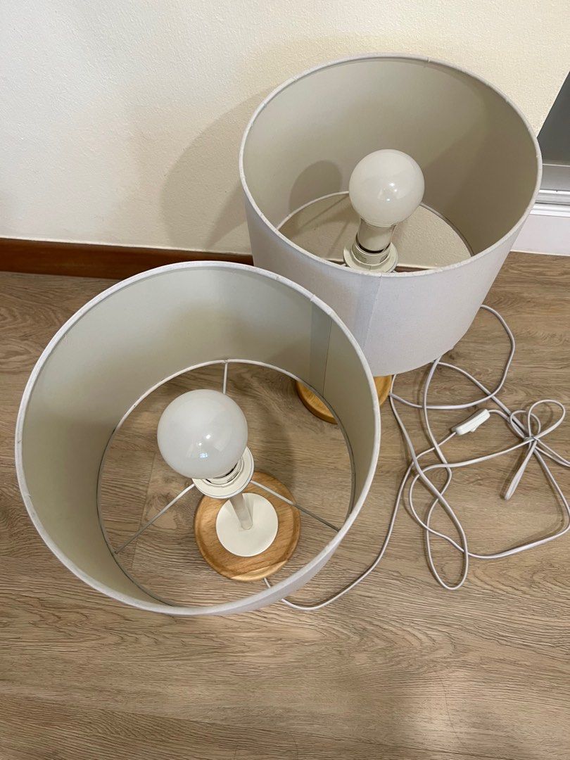 Two Phillips Bedside Lamps (36017 LIMBA lamps), Furniture & Home Living ...