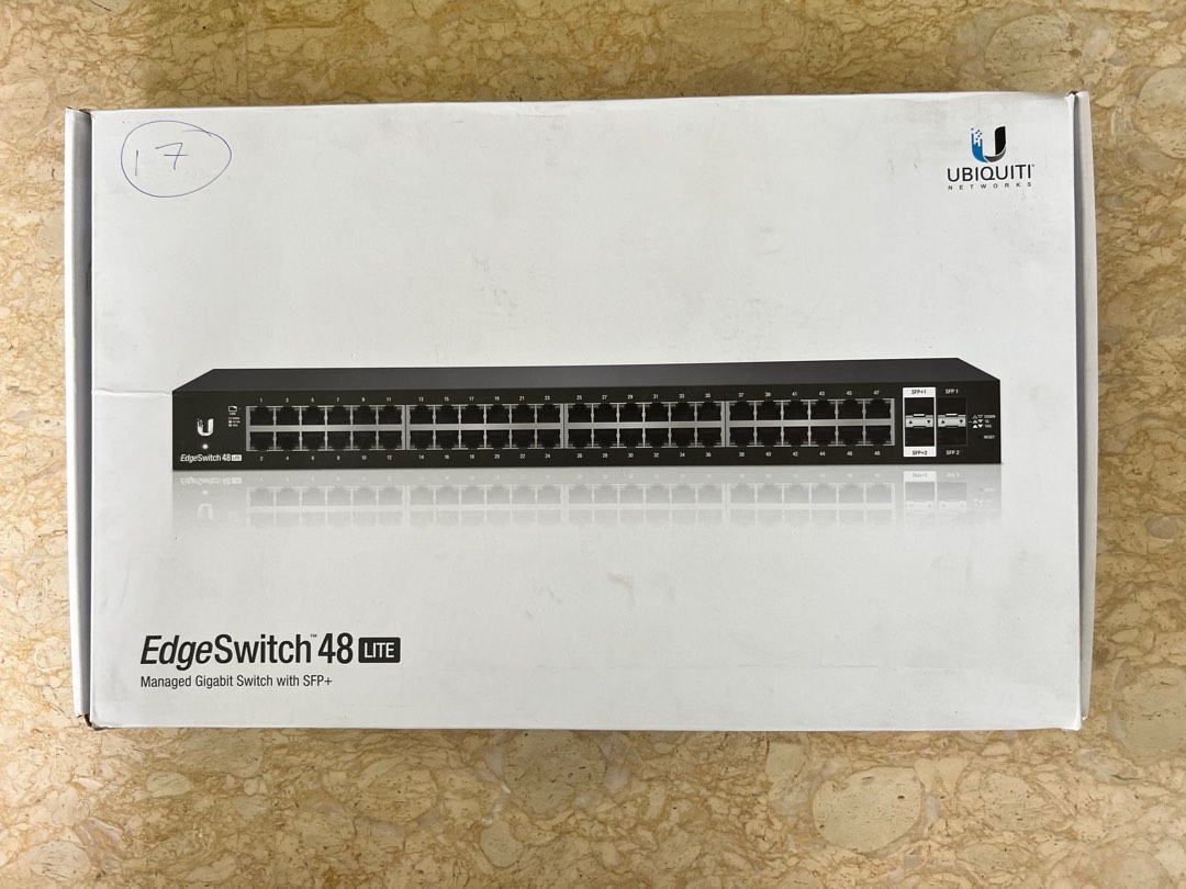 Ubiquiti EdgeSwitch Lite 48 Port Gigabit Switch SFP+ ES-48-Lite, Computers & Tech, Parts ...
