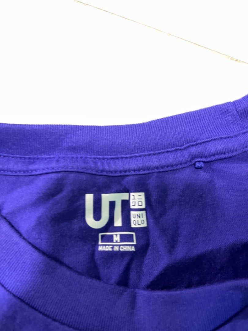 uniqlo UT purple tshirt, Women's Fashion, Tops, Shirts on Carousell