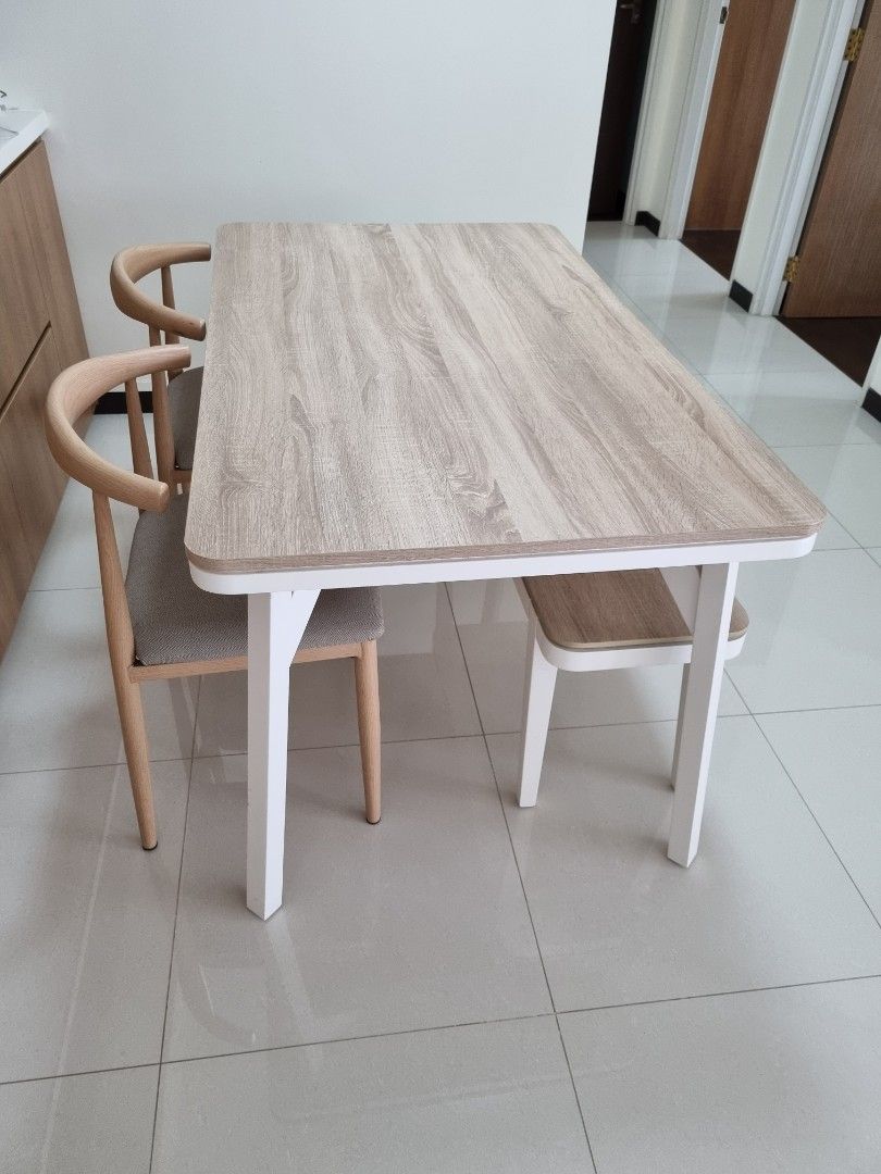 (Used) Dining table set, Furniture & Home Living, Furniture, Tables ...