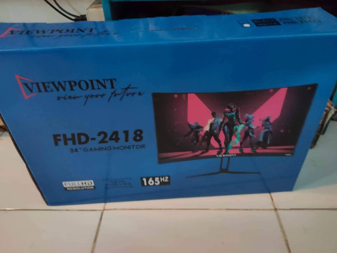 ViewPoint 24" 165hz Semi Curved Gaming Monitor, Computers & Tech, Parts ...