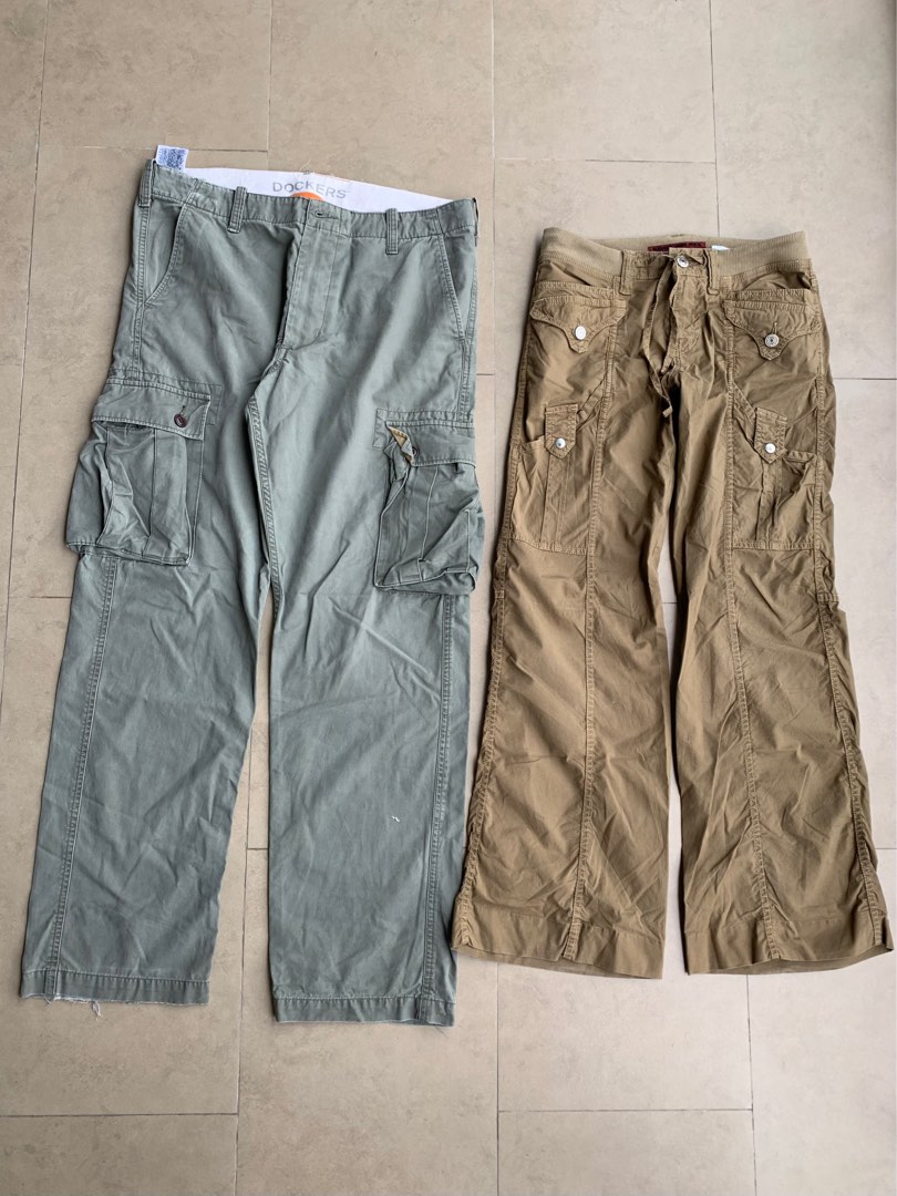 Vintage Cargos Military Flare carpenters Trousers Combo, Men's Fashion, Bottoms, Trousers on ...