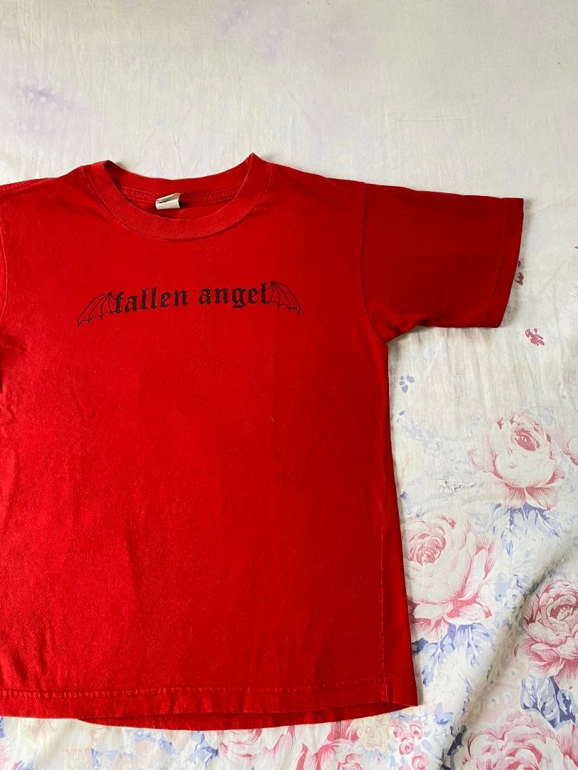 Vintage Fallen angel statement t-shirt, Men's Fashion, Tops & Sets ...