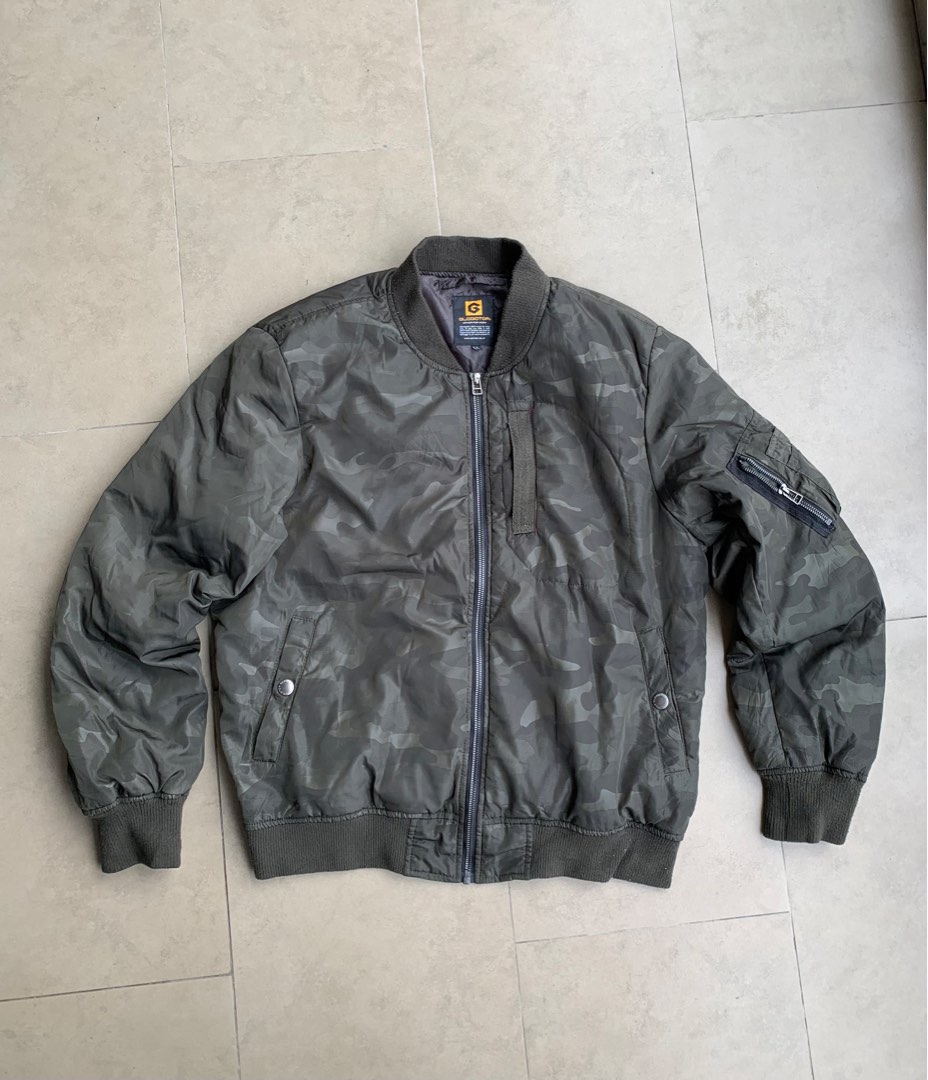 Vintage Us Military Camo Bomber Jacket, Men's Fashion, Coats, Jackets ...