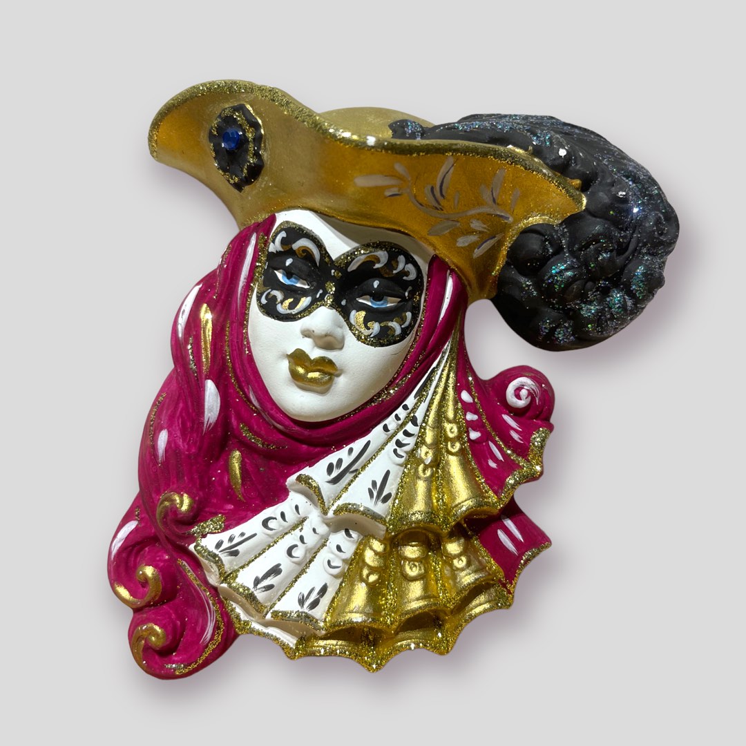 Vintage Venetian Mask Porcelain Made In Italy Handpainted, Hobbies ...