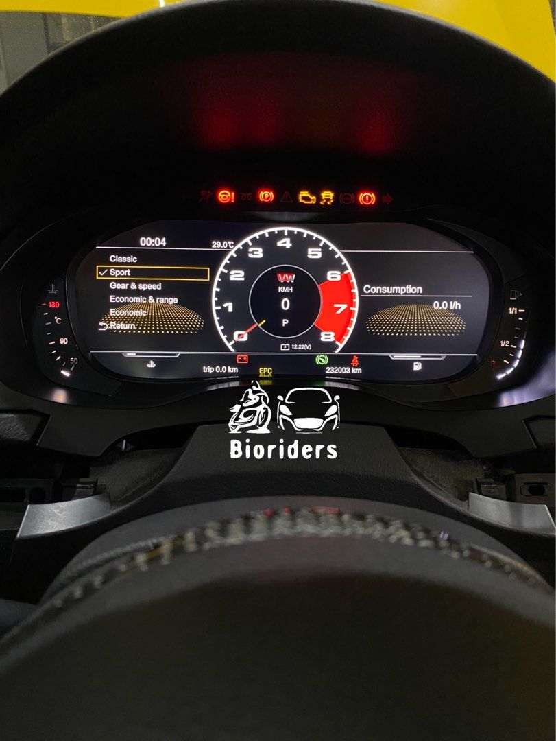 Volkswagen digital cluster|Speedometer|digital cockpit|Passat|Golf ...