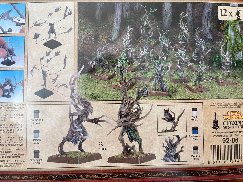 Warhammer Fantasy Battle Wood Elf Dryad Regiment, Hobbies & Toys, Toys ...