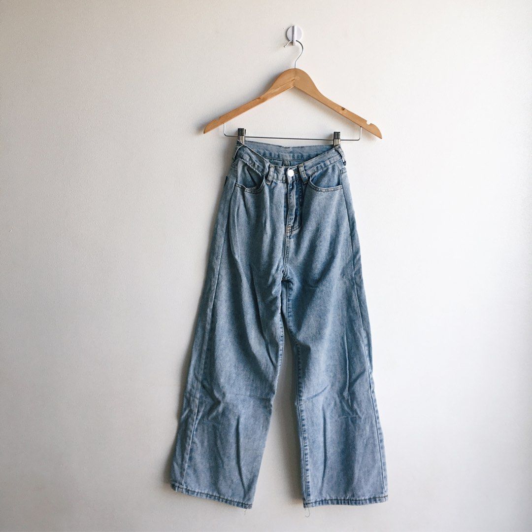 Wide Leg Maong Jeans, Women's Fashion, Bottoms, Jeans on Carousell