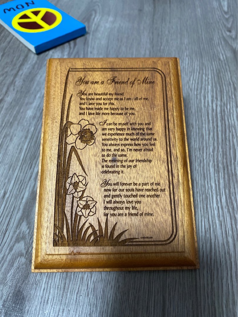 Wooden craft for a Friend, Furniture & Home Living, Home Decor, Wall ...