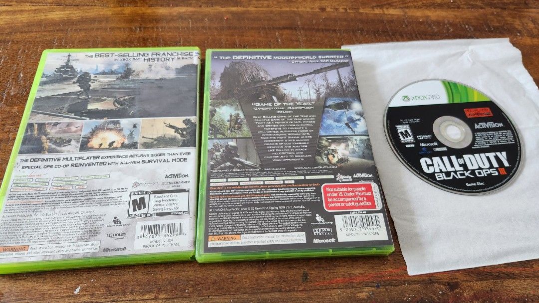 Xbox 360 Games - call of duty set, Video Gaming, Video Games, Xbox on ...