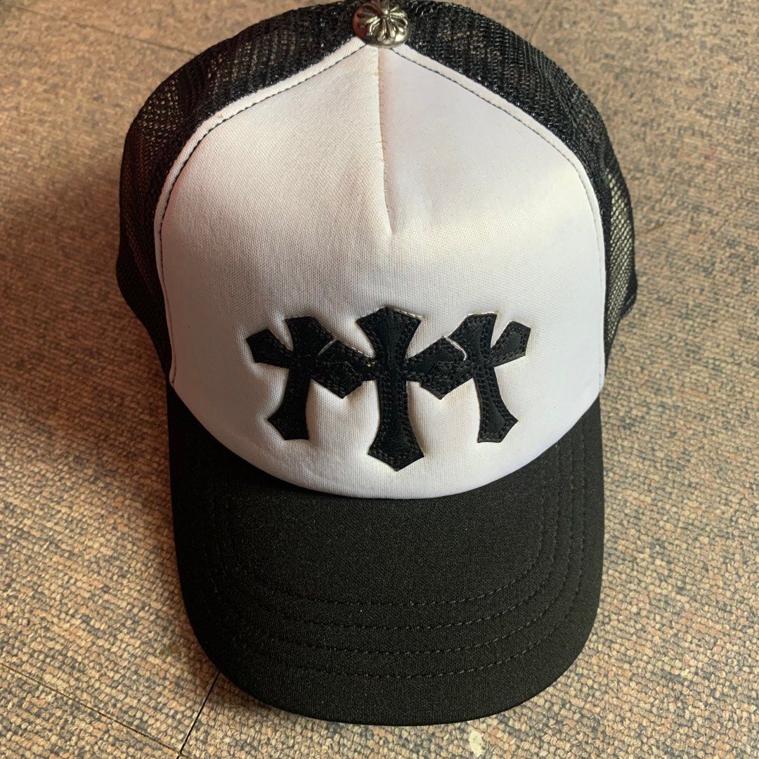 Y2K CHROME HEARTS TRUCKER CAP, Women's Fashion, Watches & Accessories ...