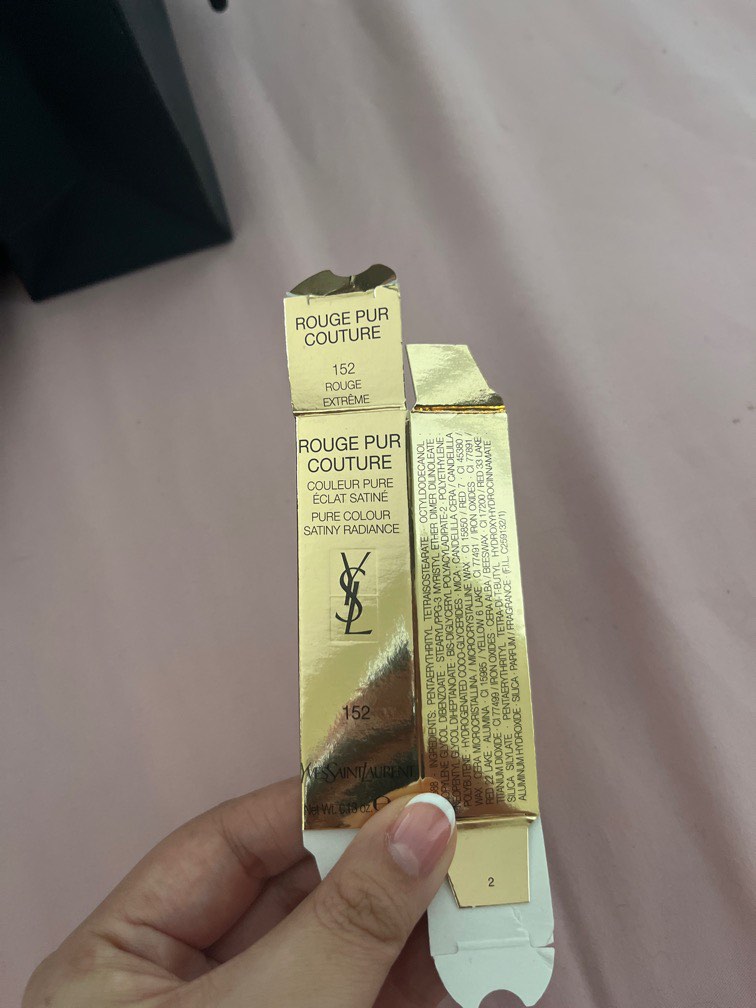 YSL lip empty box, Beauty & Personal Care, Face, Makeup on Carousell