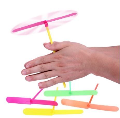 12p Dragonfly Helicopter Propeller Prop Top Retro Traditional Toy Game ...