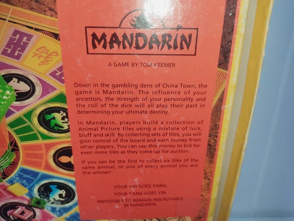 1990 MATTEL - MANDARIN BOARD GAME, Hobbies & Toys, Toys & Games on ...