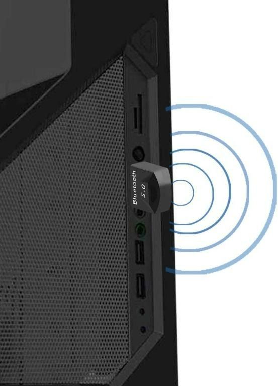 3536) EasyULT USB Bluetooth 5.0 Adapter for PC Laptop, Wireless Bluetooth Dongle/Receiver for ...